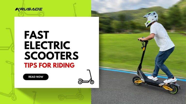 Tips for Riding Fast Electric Scooters Responsibly